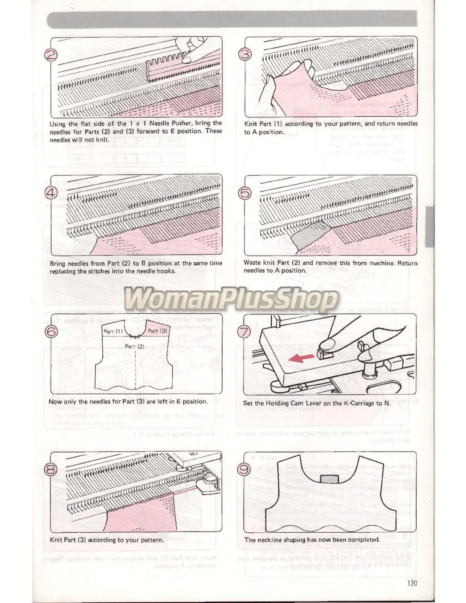 Instruction Book Brother User Guide KH-930 and Kh-940,ebook Pattern Pdf ...