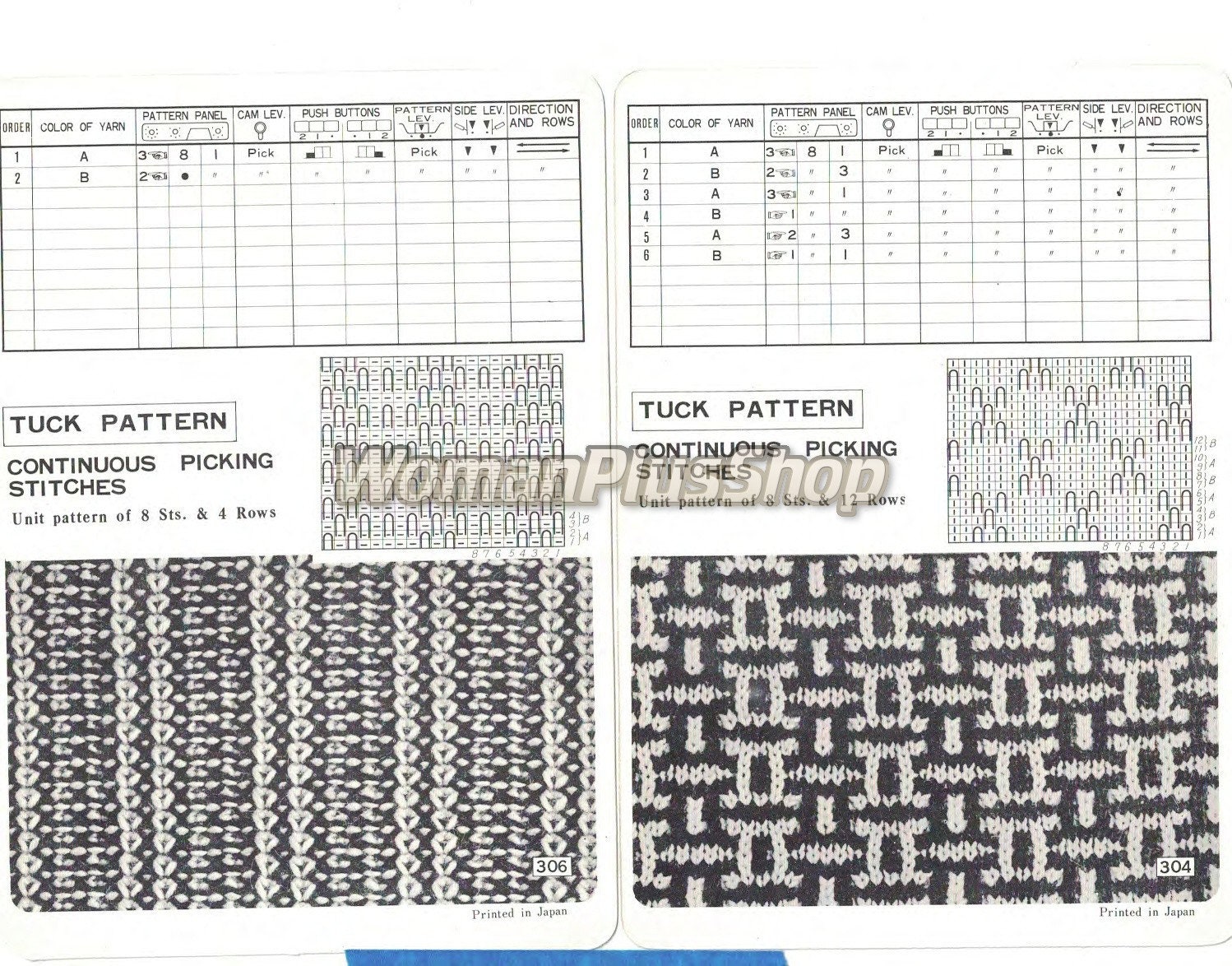 Knitting Machines Patterns Silver Reed,punch Cards,digital,pdf - Etsy