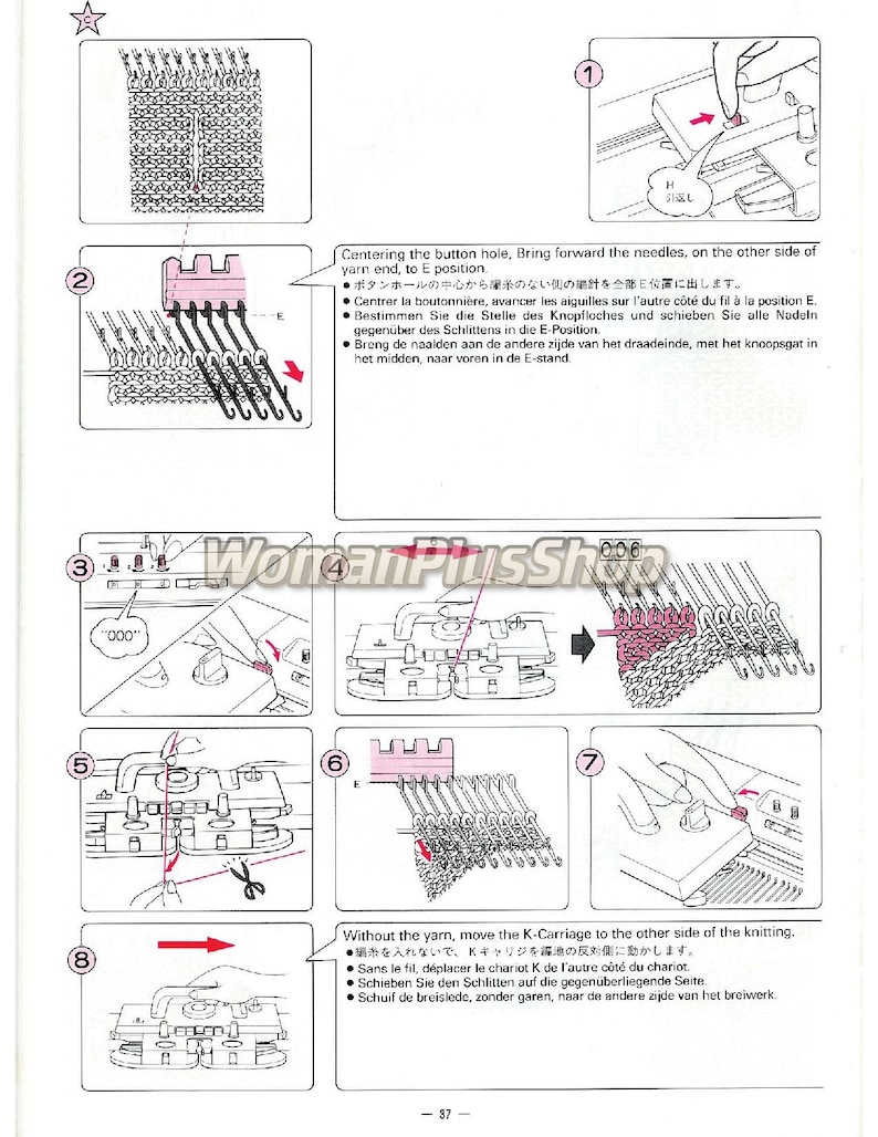 Machines Knitting Brother Retro,ebook Pattern Pdf - Etsy