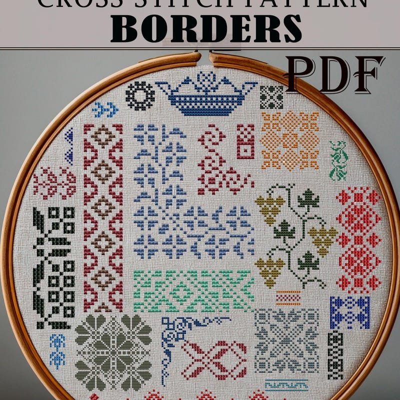 Cross Stitch Edge Patterns - Etsy