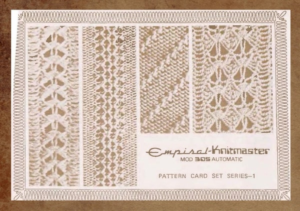 Machine Knitted,punch Card,knitting Machines,ebook Pattern - Etsy Canada