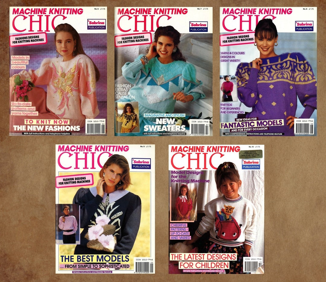 Knit Machines Knitting Knitted Pattern, Vintage EBOOK on PDF Parts 6-10 ...