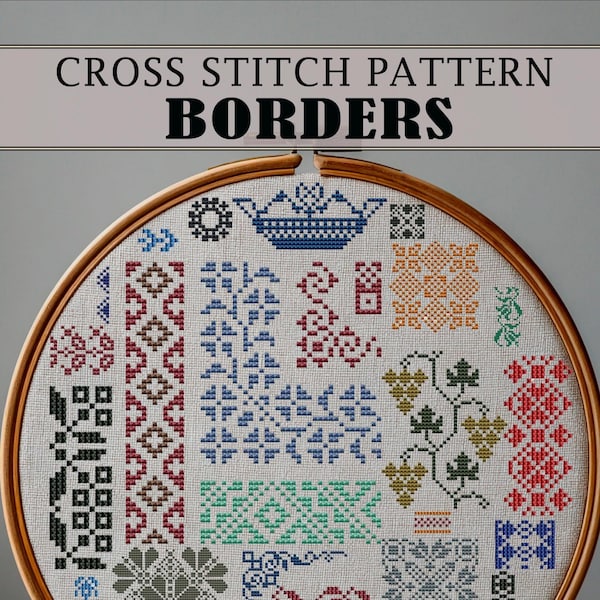 Cute Cross Stitch Borders - Etsy UK