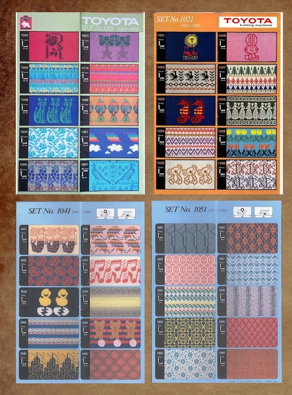 Knitting Machines Patterns Punch Card Digitalpdf | Etsy