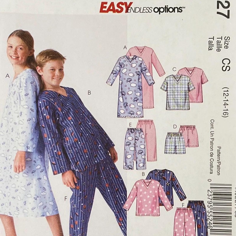 Girls Pajama Pattern - Etsy
