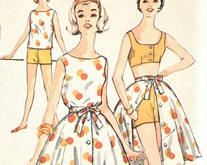 Simplicity 3916/misses Top/bra/shorts/skirt/simple to Make Sewing ...