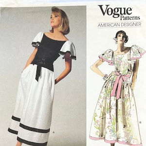 Vogue 1690 - Vogue American Designer Kasper/misses' Lined Dress With ...