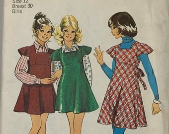 Rare Vintage 1960' Simplicity 7614 /adorable Child's and Girls' Tunic ...