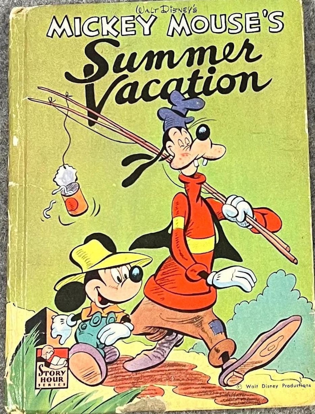 Vintage Mickey Mouse Summer Vacation Book, 1948 Disney Story Hour - Etsy