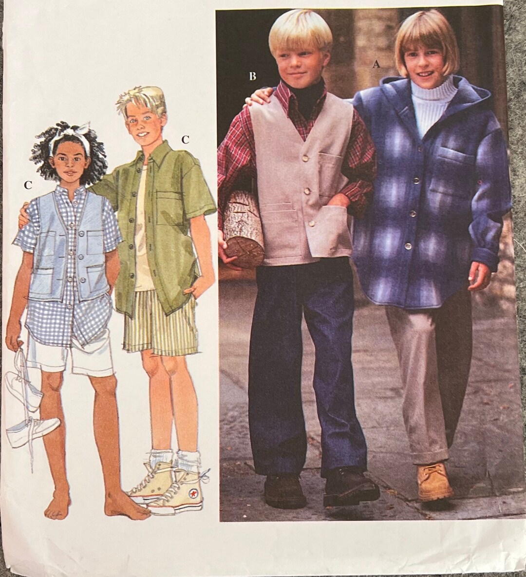 Simplicity 9842 Girls' and Boys' Separates Sewing Pattern/uncut Sizes 7 ...