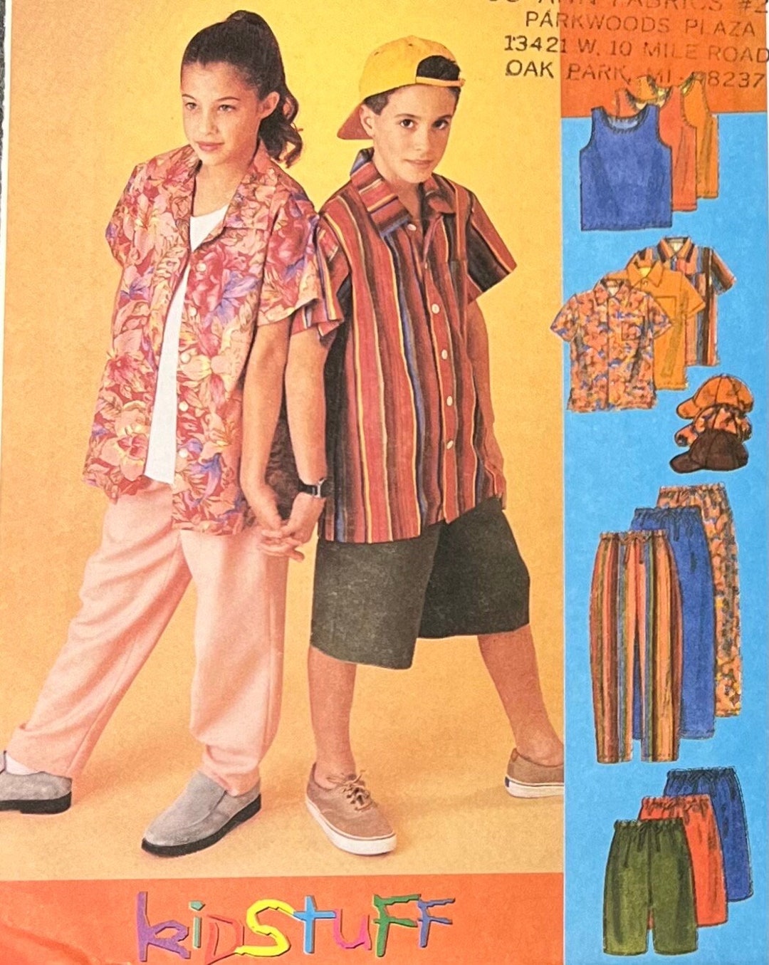 Vintage 1998 UNCUT Mccall's 9266 Boys & Girls Clothes Sewing Pattern ...