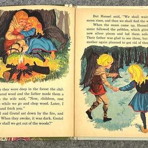 Vintage 1960 Hansel and Gretel Rand Mcnally Elf Book, Kay Lovelace ...