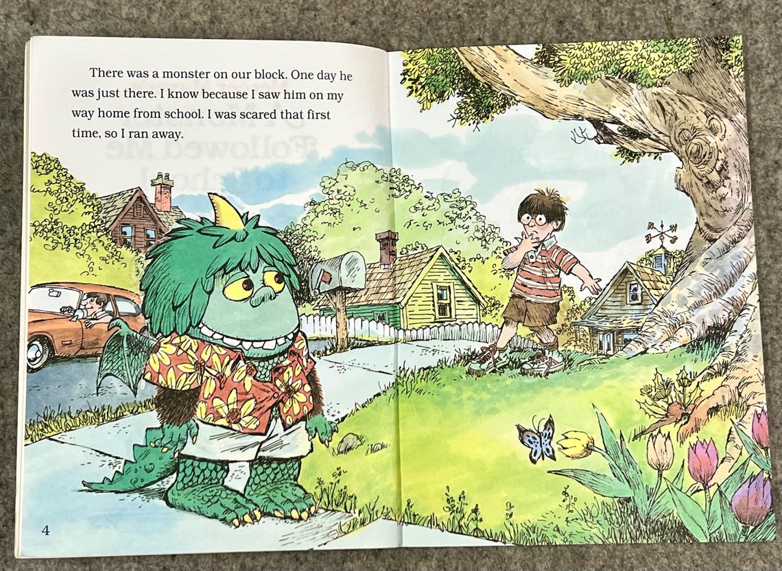 Mercer Mayer A Monster Followed Me to School Children's Book 1991 ...