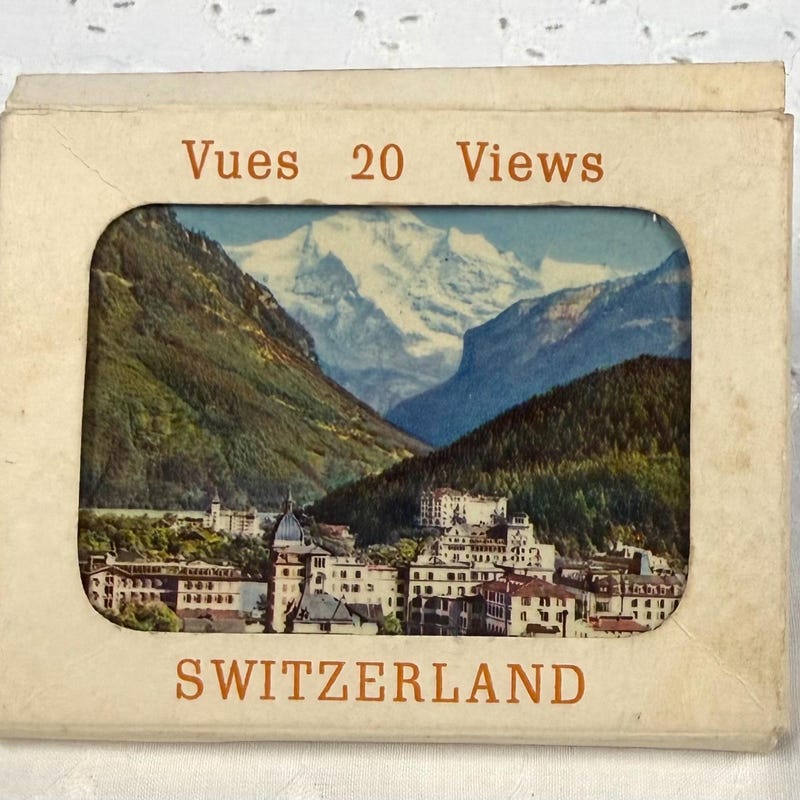 Swiss Postcard - Etsy
