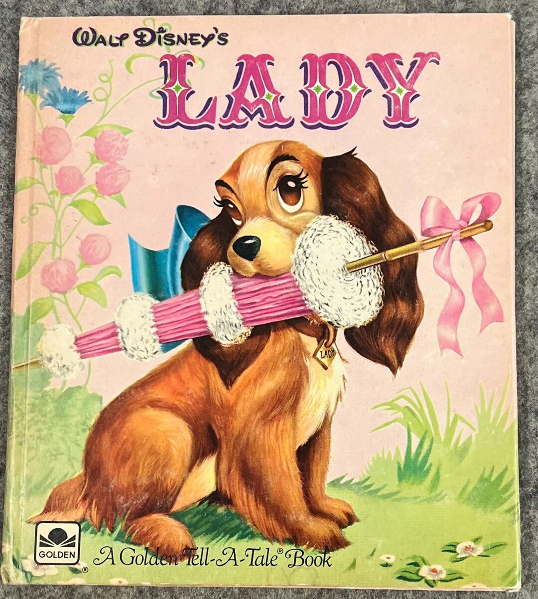 RARE 1954 Walt Disney's "lady" a Golden Tell-a-tale Book/story by Ward ...