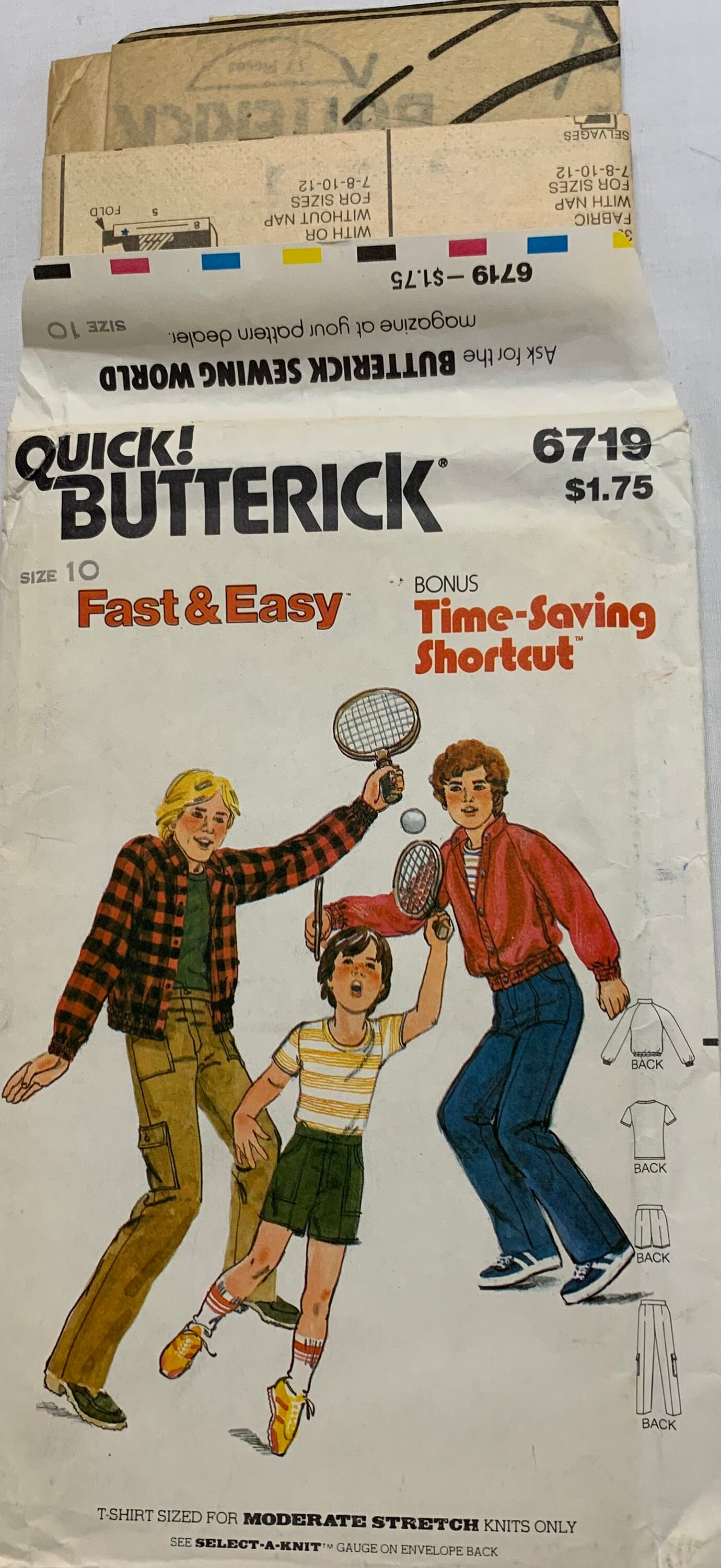 Butterick 6718 and Butterick 6719 Fast & Easy Sewing Pattern/teen/boy ...