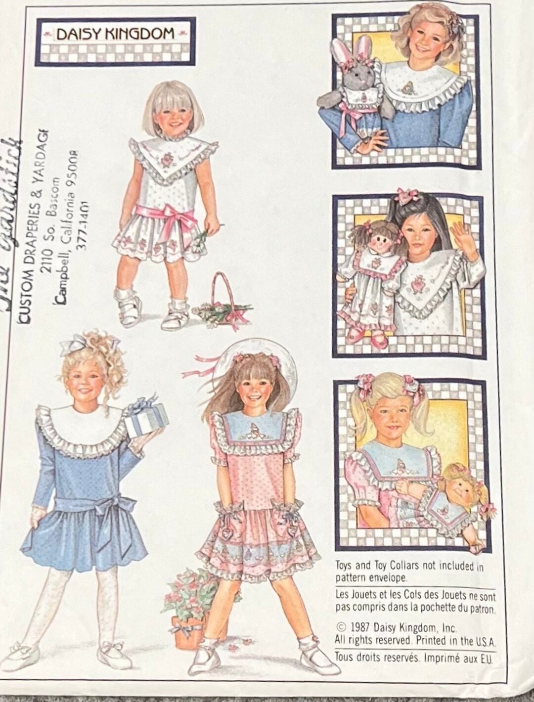 Simplicity 8594 Sewing Pattern/daisy Kingdom Dress W/detachable ...