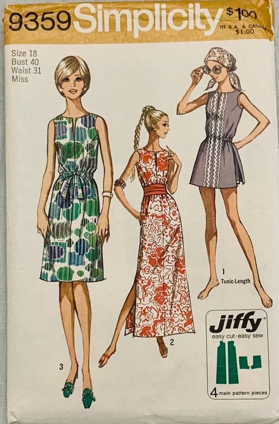 Simplicity 6155 Vintage Sewing Pattern/retro 70's Misses - Etsy