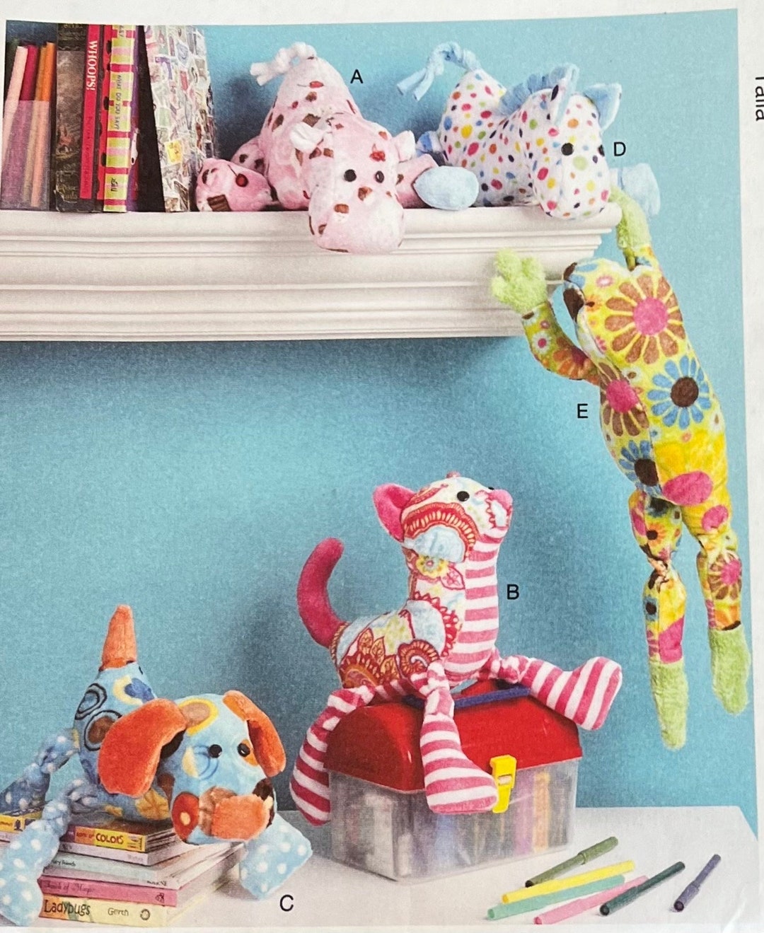 Mccalls 6485 Mccall's Crafts Sewing Pattern Stuffed Animals Stuffed ...