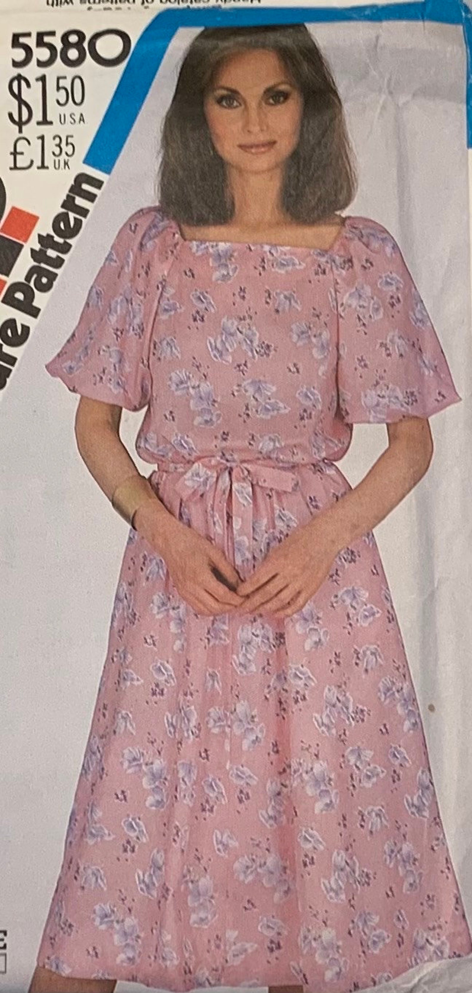 Vintage 1981 Simplicity 5580 Dress Pattern, Miss Petite Size 8-12 ...