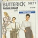 Vintage Butterick 5871/ronnie Heller Designer Sewing Pattern/misses' Dress and Stole/size 8-10 ...