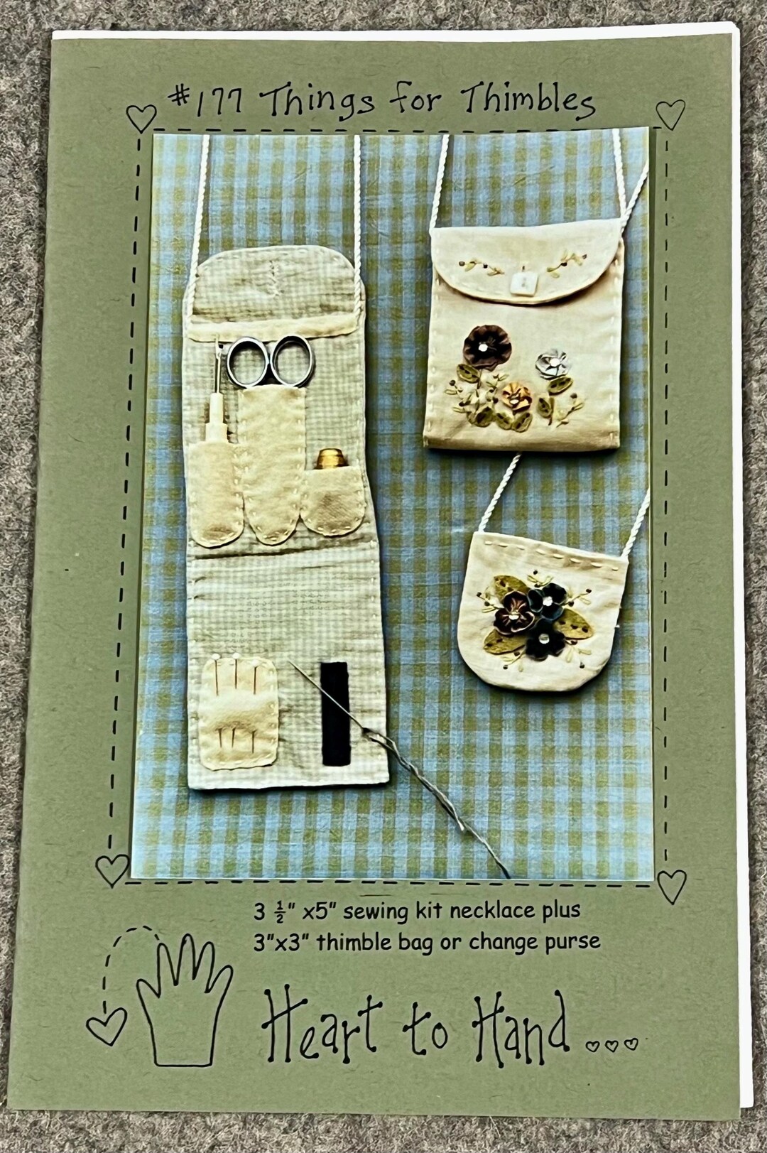 Vintage Hart to Hand #177 Things for Thimbles Pattern Sewing Kit ...