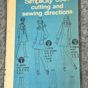 Simplicity 8981 Sewing Pattern Mini-jumper With Pocket Variations and ...