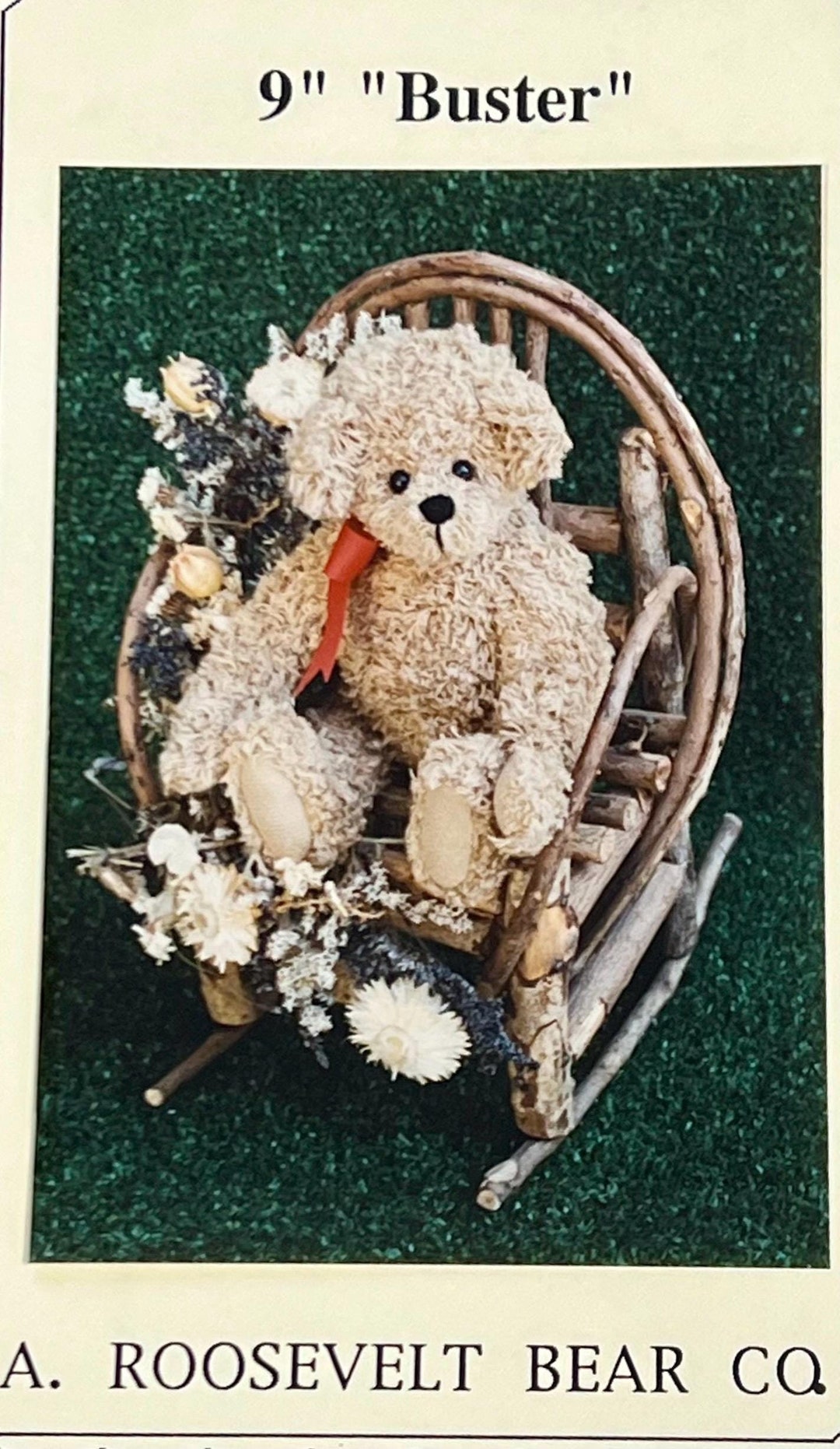 Vintage 9" Buster Bear - Sewing Pattern - Handmade Jointed Teddy Bears ...