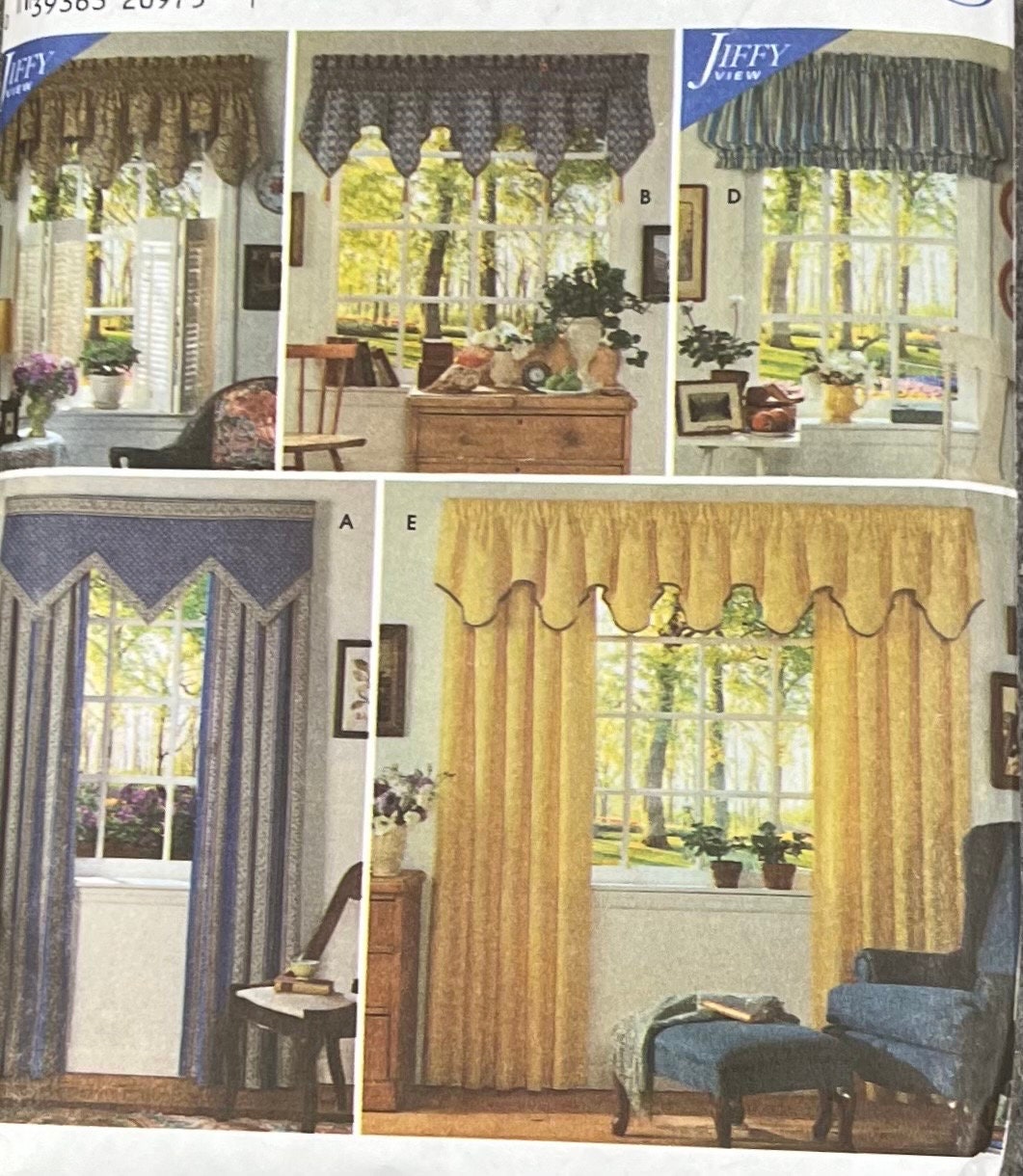 Simplicity 7885 /home Decorating/window Treatments/panels and - Etsy