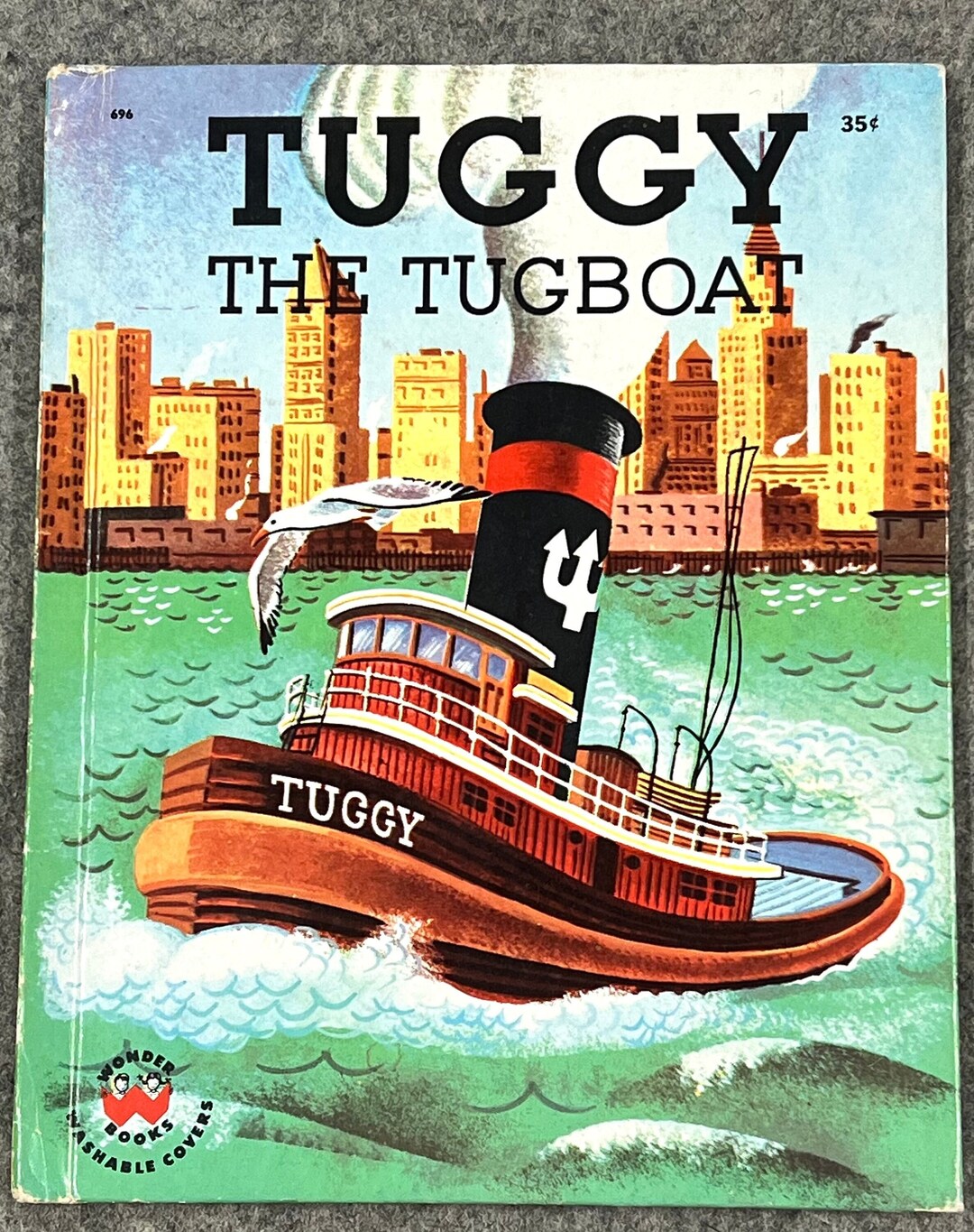 1958 First Edition "tuggy the Tugboat" Vintage Wonder Books #696/story ...