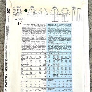Vogue Individualist 1907 Carol Horn Vogue Patterns Misses' Coat, Pants ...
