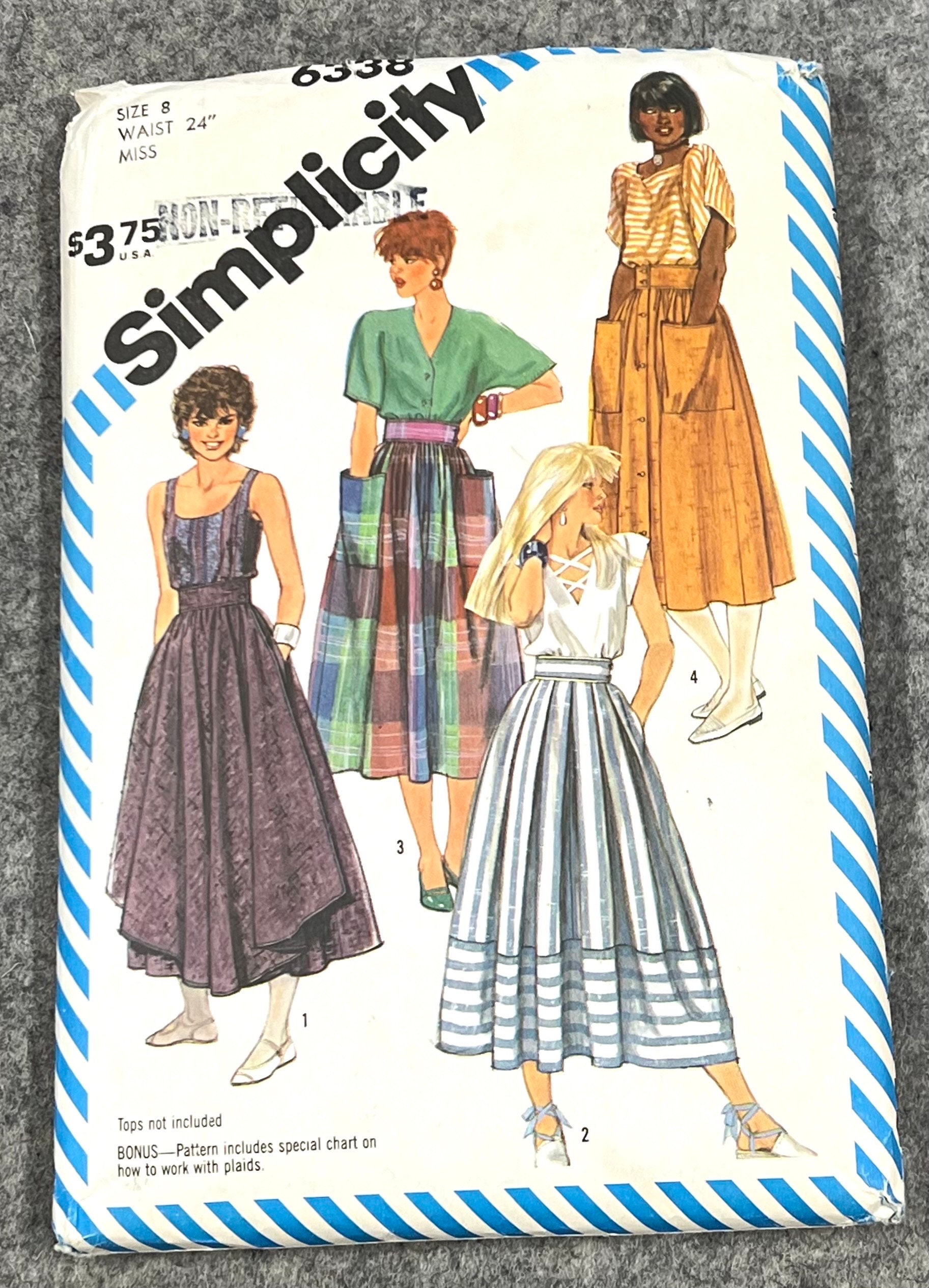 Simplicity 6338 Misses' Set of Dirndl Skirts in Two Lengths Seing ...