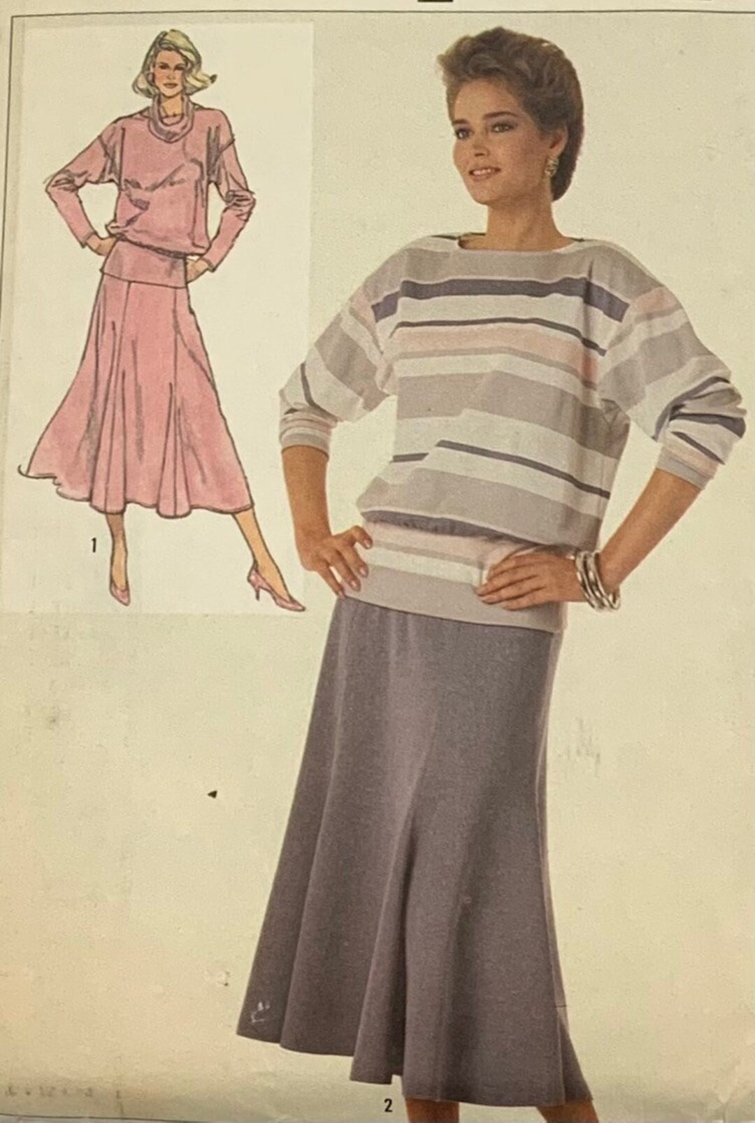 Simplicity 7087 Sewing Pattern: Knit Dress, Size 10-14 (cut) - Etsy