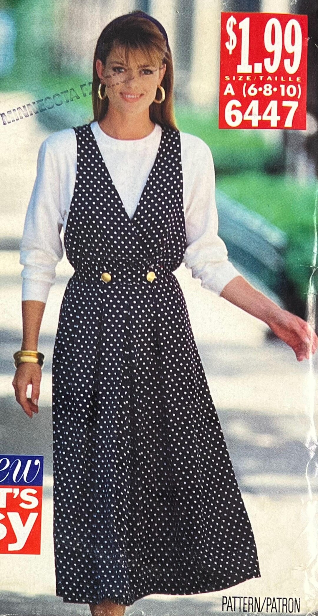 Butterick See & Sew 6447 Yes! It's Easy - Misses' Top and Mock Wrap ...