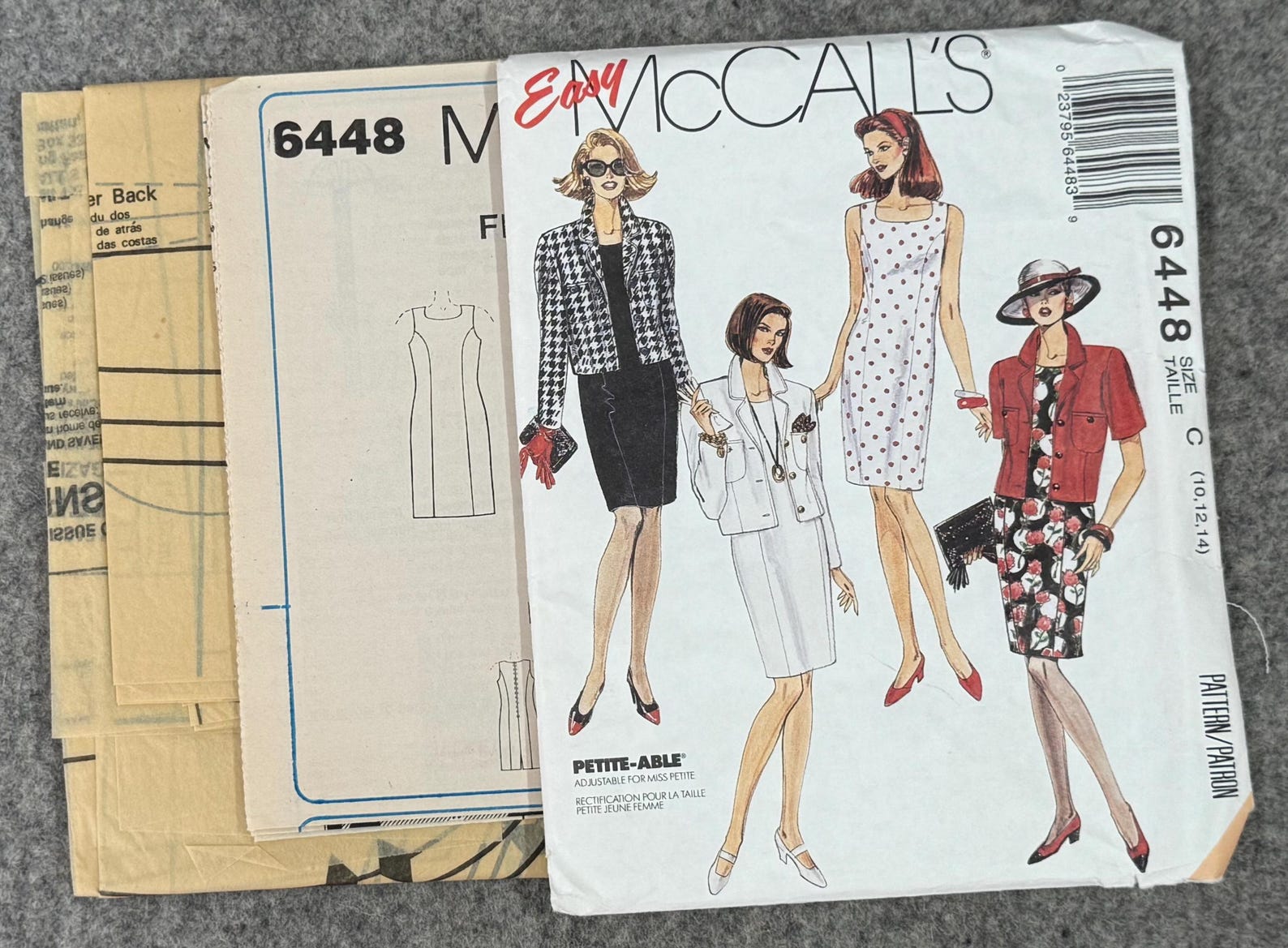 Vintage 1993 Mccall's 6448 Sewing Pattern – Misses' Jacket & Dress ...
