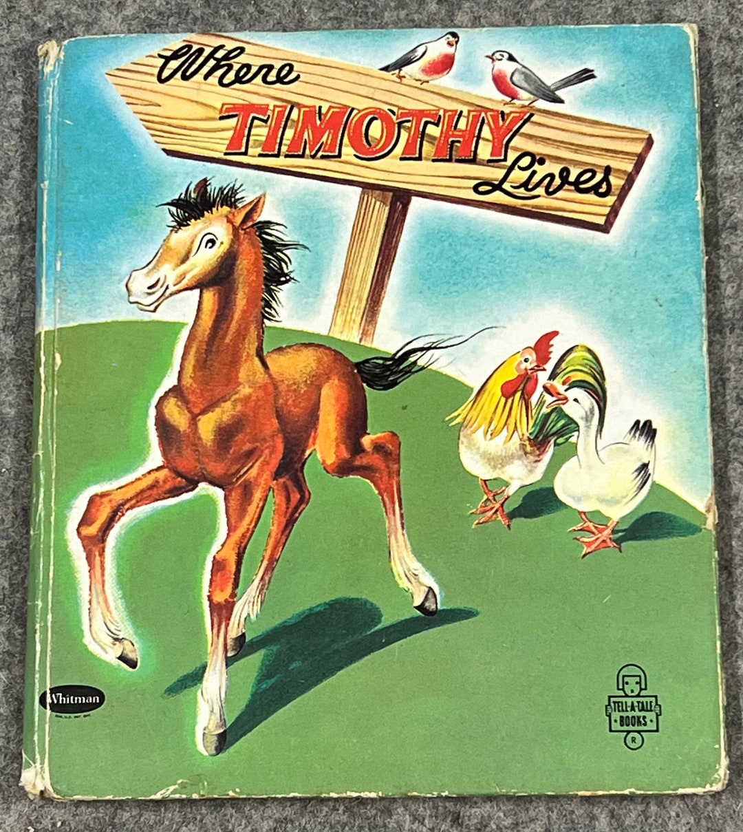 First Edition "where Timothy Lives" A Whitman Book A Tell-a-tale Book ...
