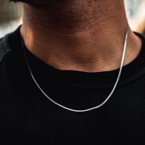 Snake Chain Necklace for Men - Etsy