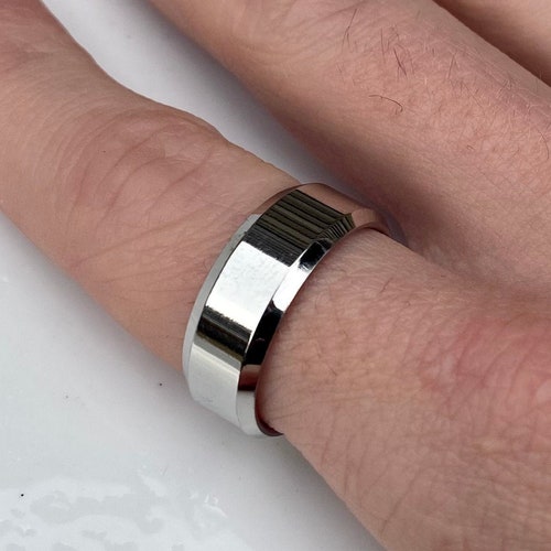 Plain Simple Unisex Silver Ring Adjustable Sterling Silver | Etsy