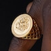 Mens Ring - St George Sovereign Ring - Gold Coin Ring - 18K Gold Rings ...