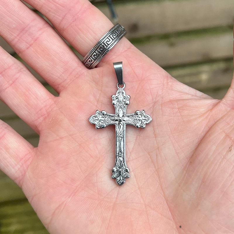 Silver Crucifix 6cm - Etsy