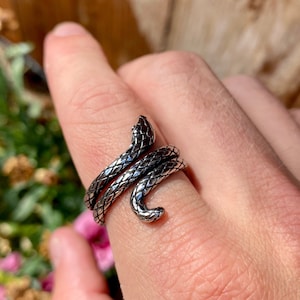 Mens Ring - Thin Gold Snake Ring Men - 18K Gold Mens Snake Signet Ring ...