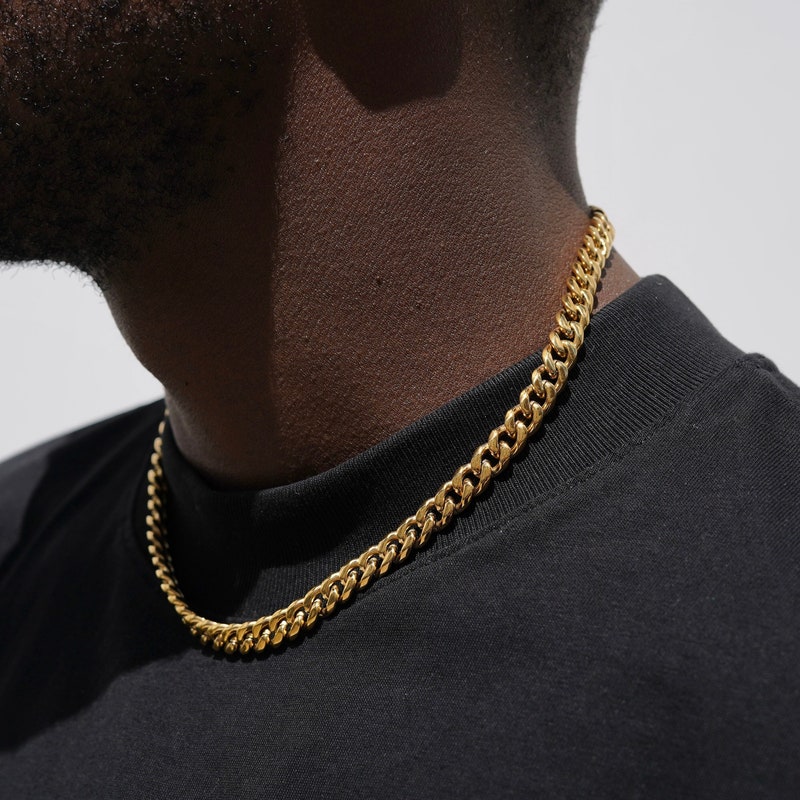 Gold Vermeil 8mm Chain - Etsy UK