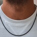 Black Rope Chain Necklace 2.5mm Mens Chain Black Link Chain, Mens ...