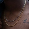 Mens Gold Pearl Necklace Chain Shell Pearl Necklace Men, Gold Chain ...