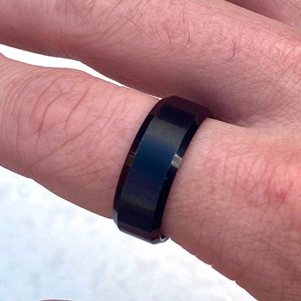 Black Ring - Etsy