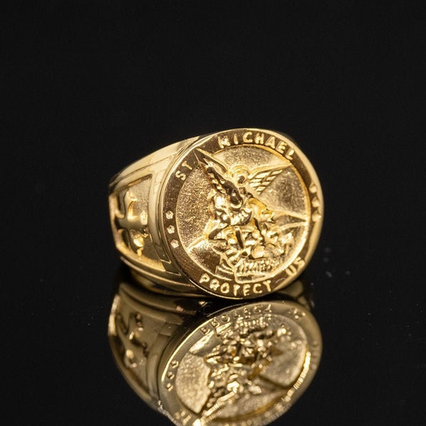 Mens Religious Gold Rings - Etsy