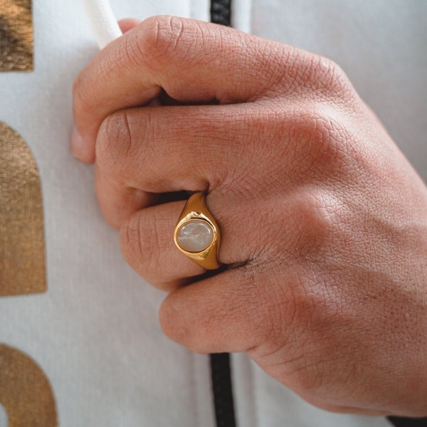 Mens Gold Insignia Ring - Etsy