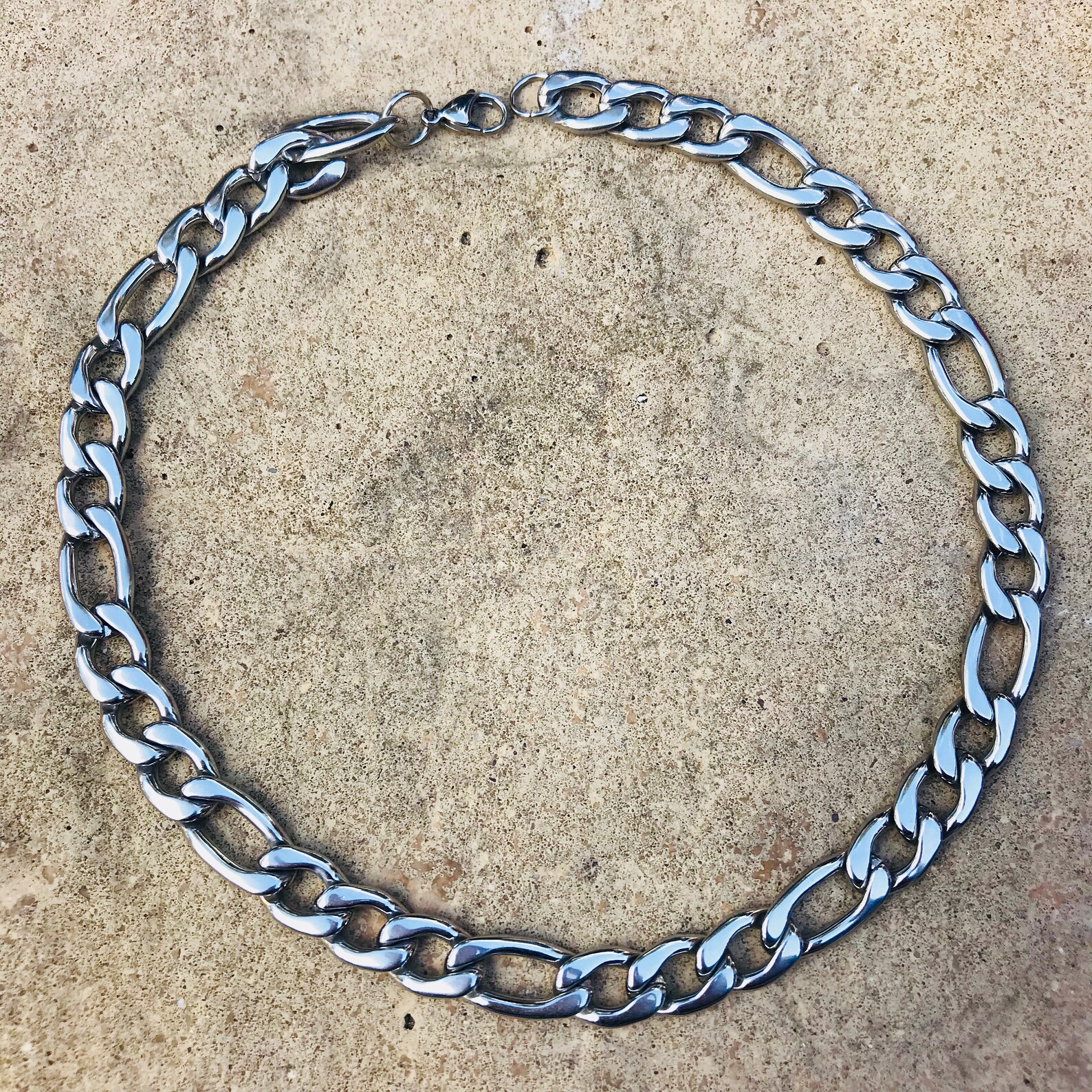 Mens Necklace, Chunky Silver Chains for Men, Thick Silver Chain Men ...