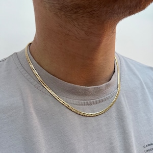 Gold Chain - Gold Double Curb Link Chain - Mens Gold Chains - Mens ...