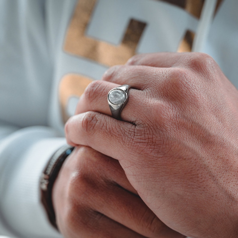 Mens Signet Ring Silver Signet Ring Men Mens Signet Ring - Etsy